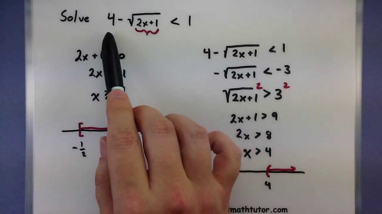 Pre-Calculus - Solving inequalities with radicals