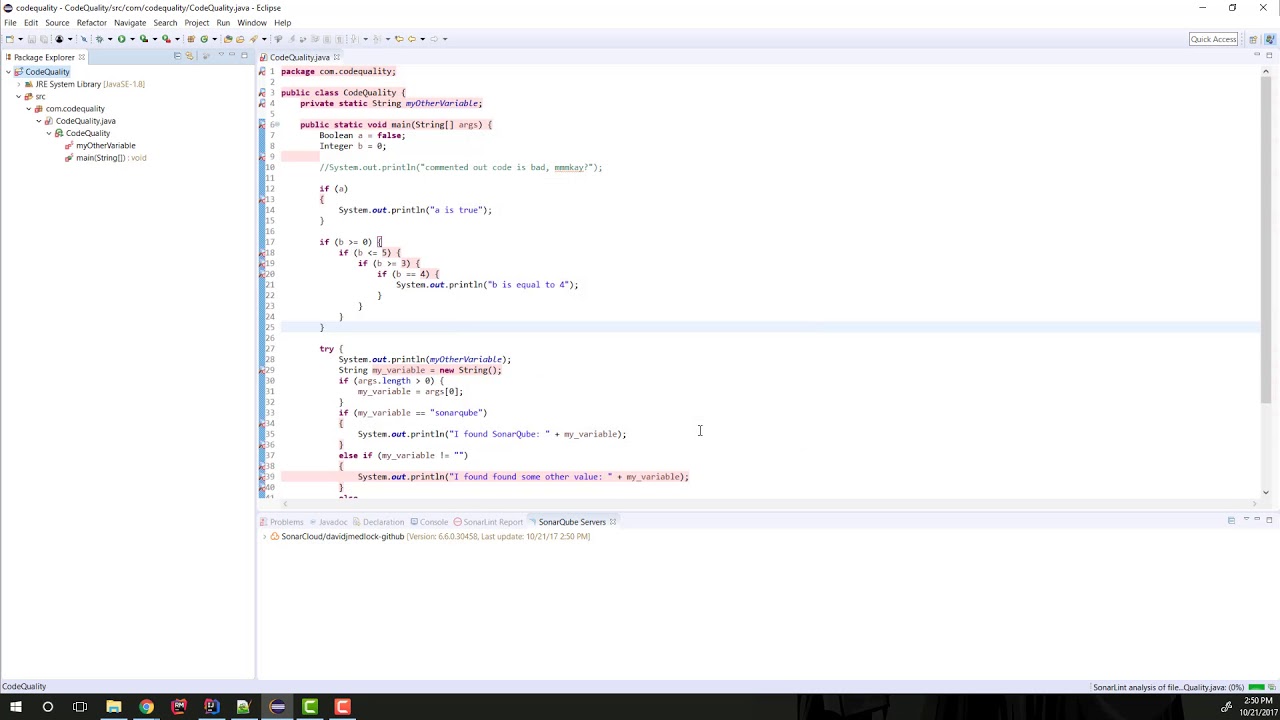 Automate Code Quality: 10.2 Integrating SonarQube with Eclipse