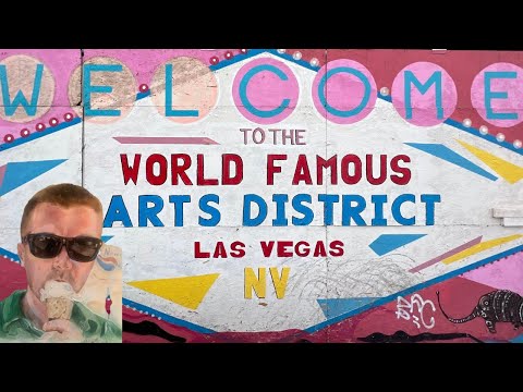 Walk around Las Vegas ARTS District Downtown 89104