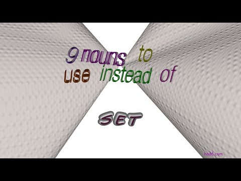 set - 16 nouns similar to set (sentence examples)