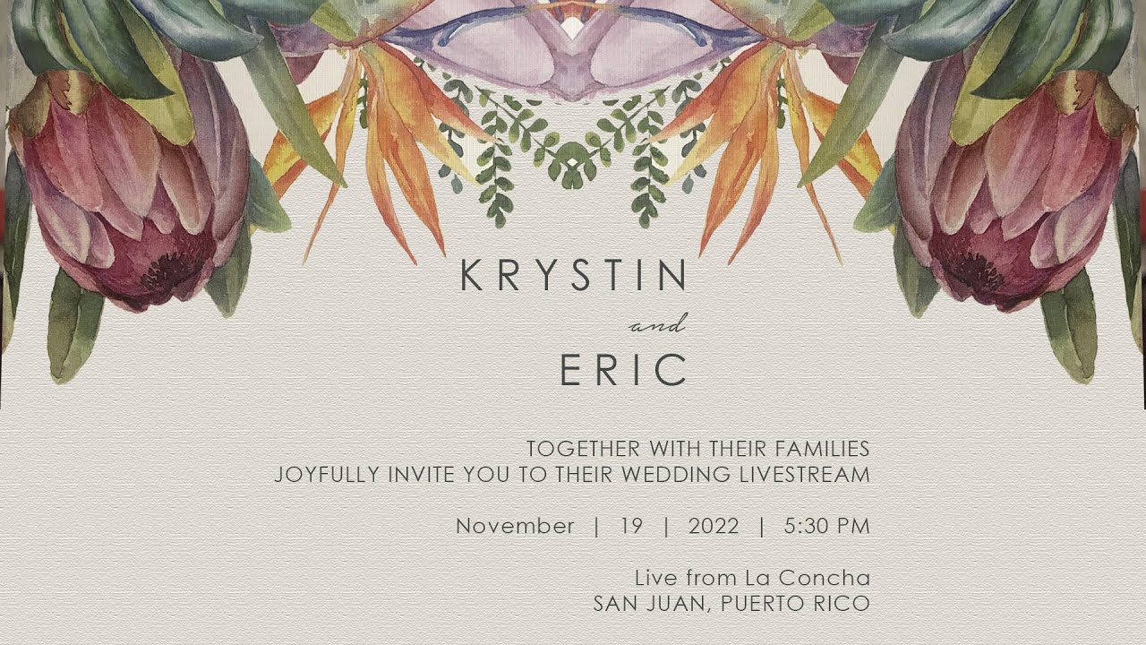 Krystin + Eric Wedding Ceremony Livestream