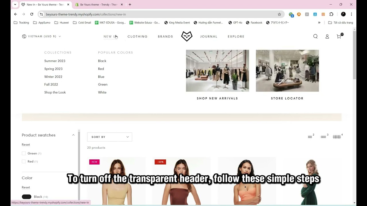 Disable Transparent Header in Shopify: BeYours Theme Tutorial (Easy Fix!)
