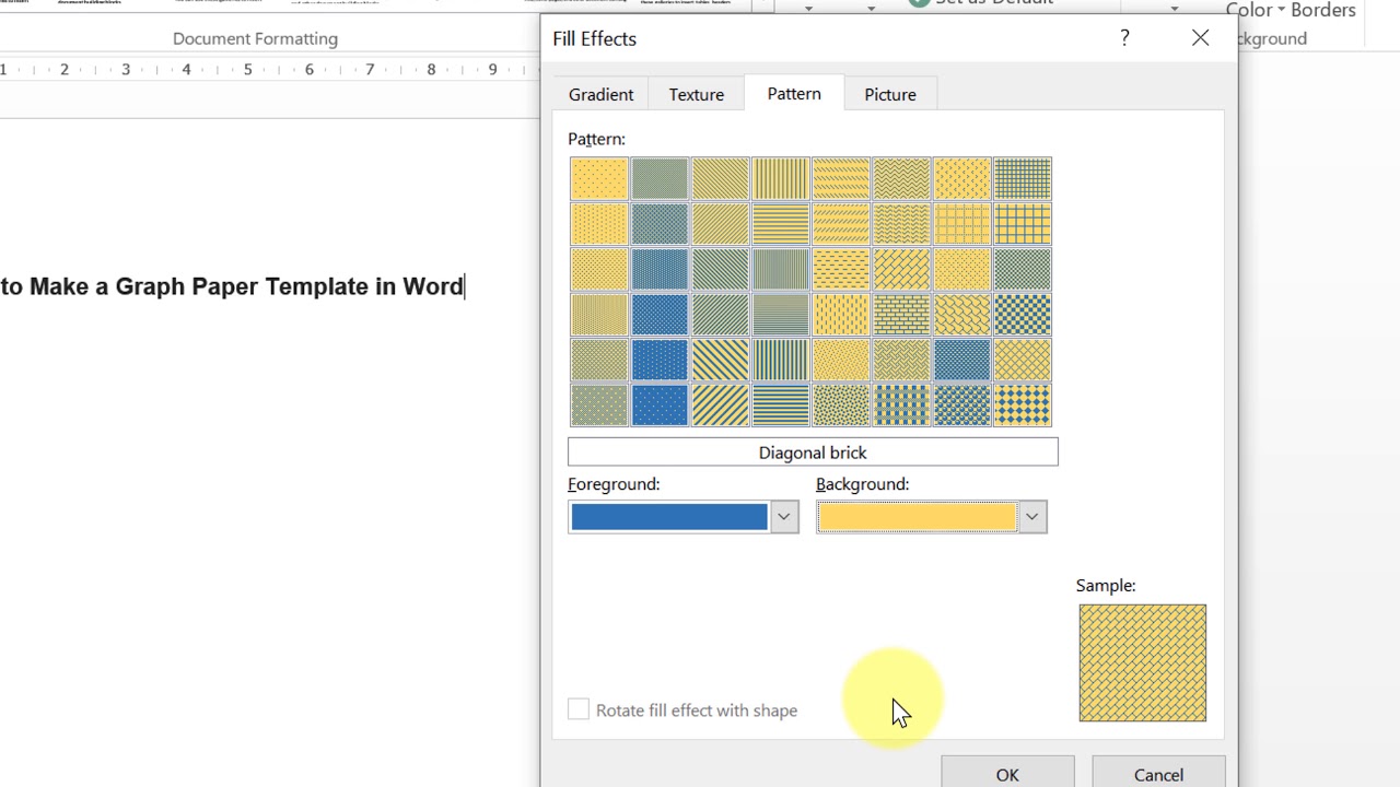 How to Make a Graph Paper Template in MS Word