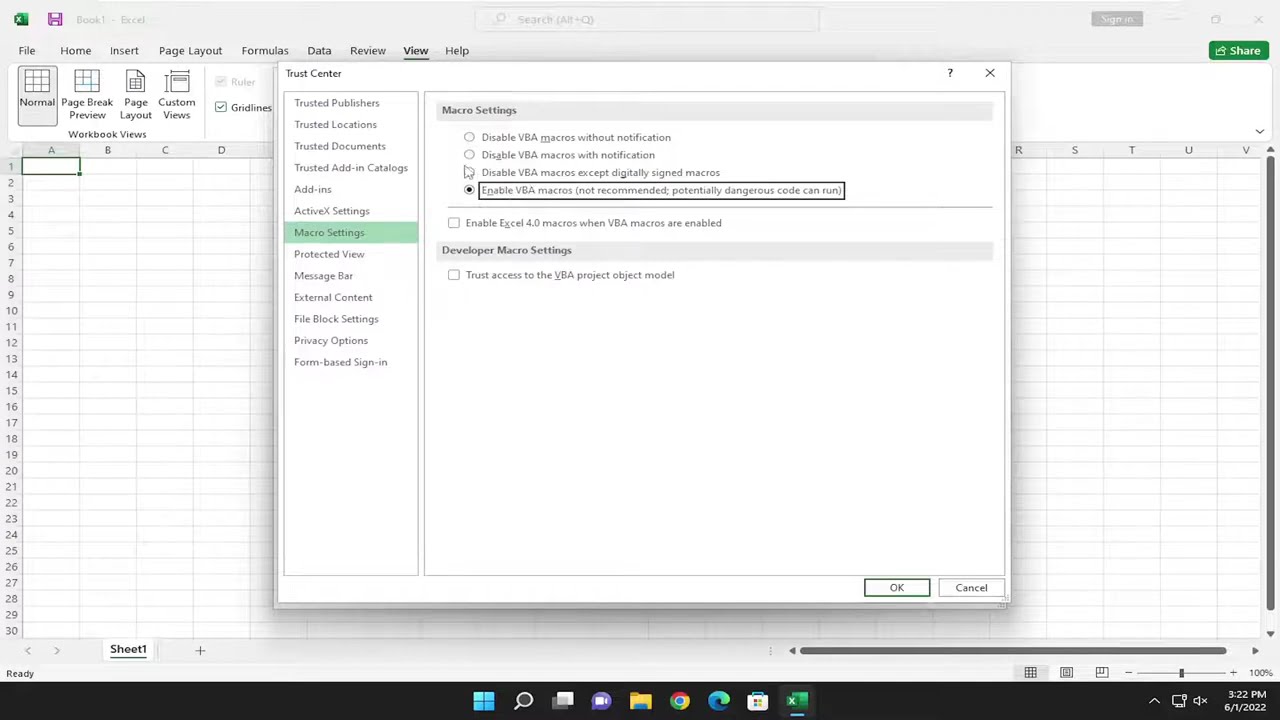 How To Enable Macros in Microsoft Excel [Tutorial]