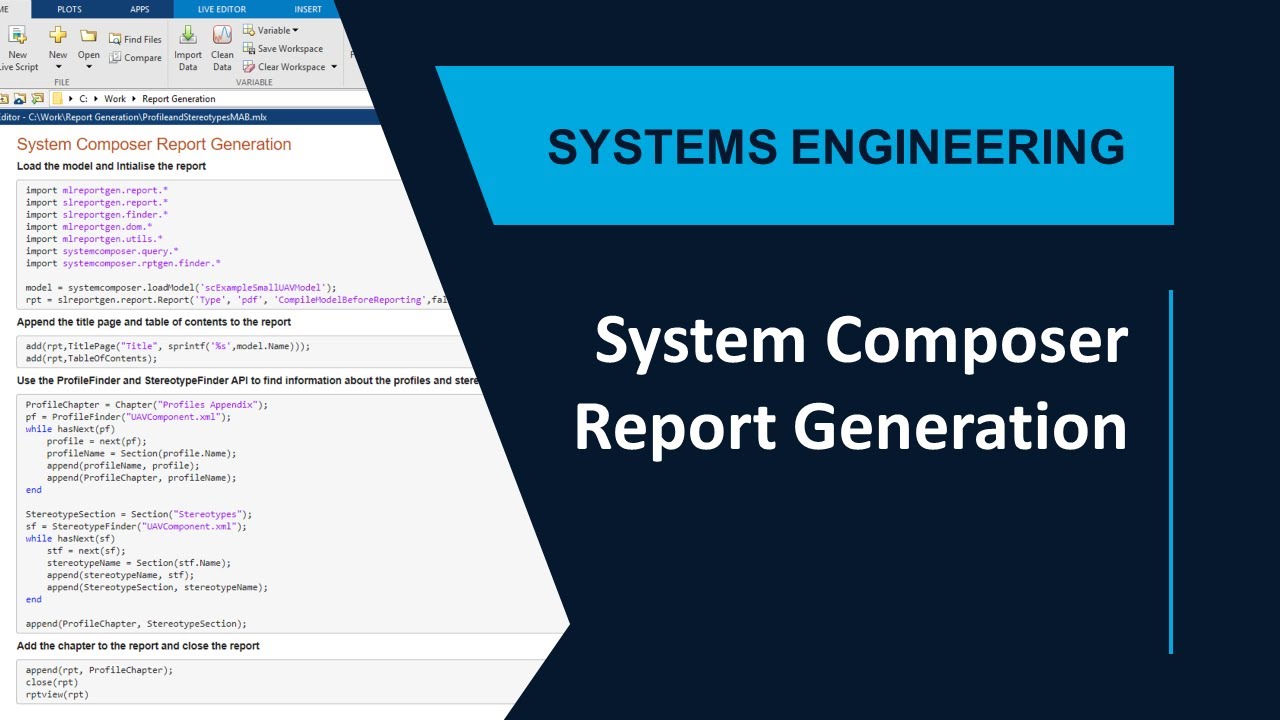 Report Generation with System Composer