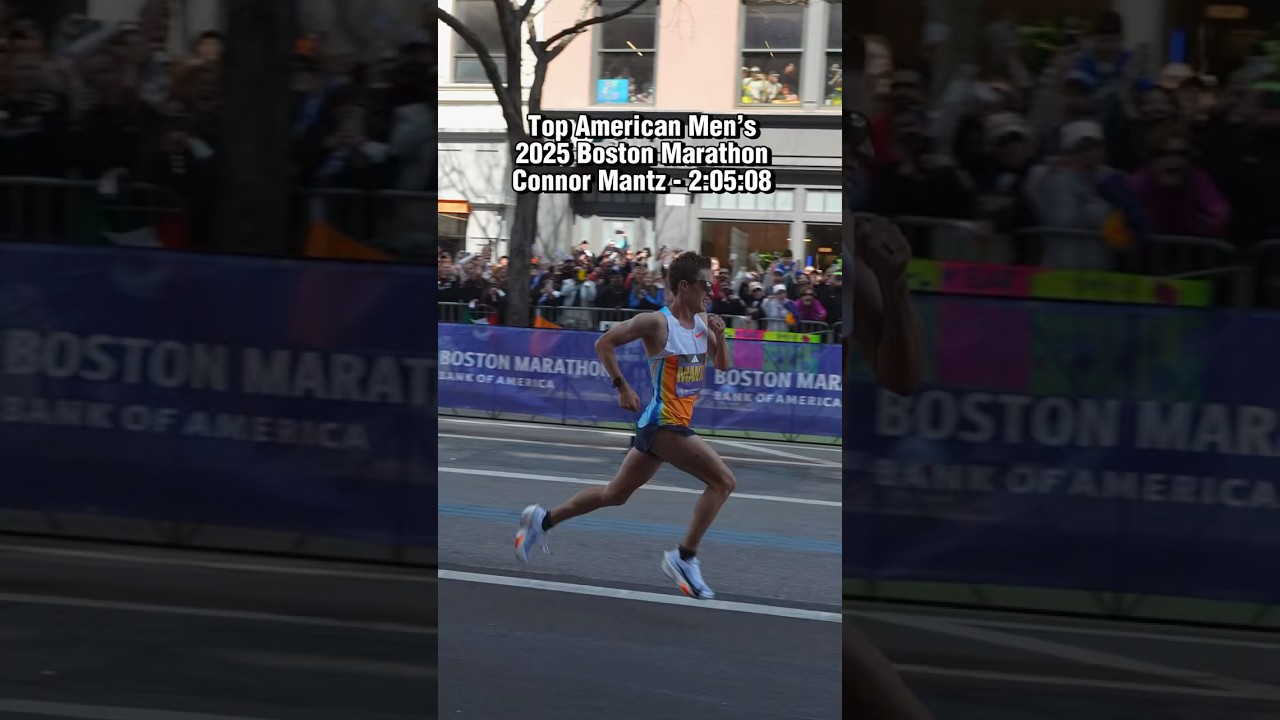 2025 Boston Marathon - Top American Man • Connor Mantz