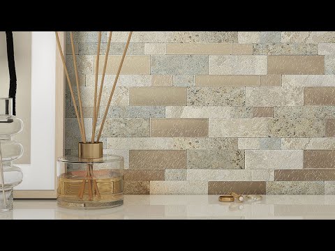 BeNice 3D Brick Tile Stickers Peel and Stick Wall Tiles Stone Effect Textured