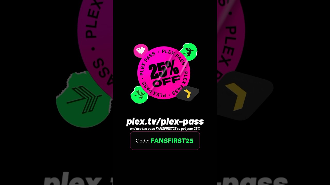 Get 25% off a lifetime Plex Pass with code FANSFIRST25! #plex #plexpass