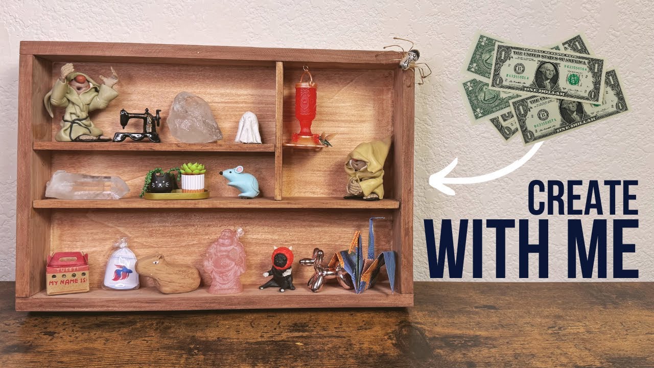 $5 DIY trinket shelf