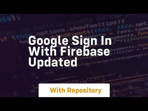 Google sign in with firebase updated
