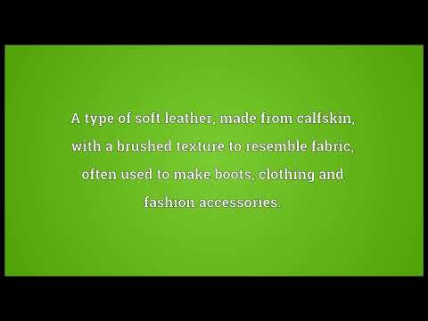 Suede Meaning