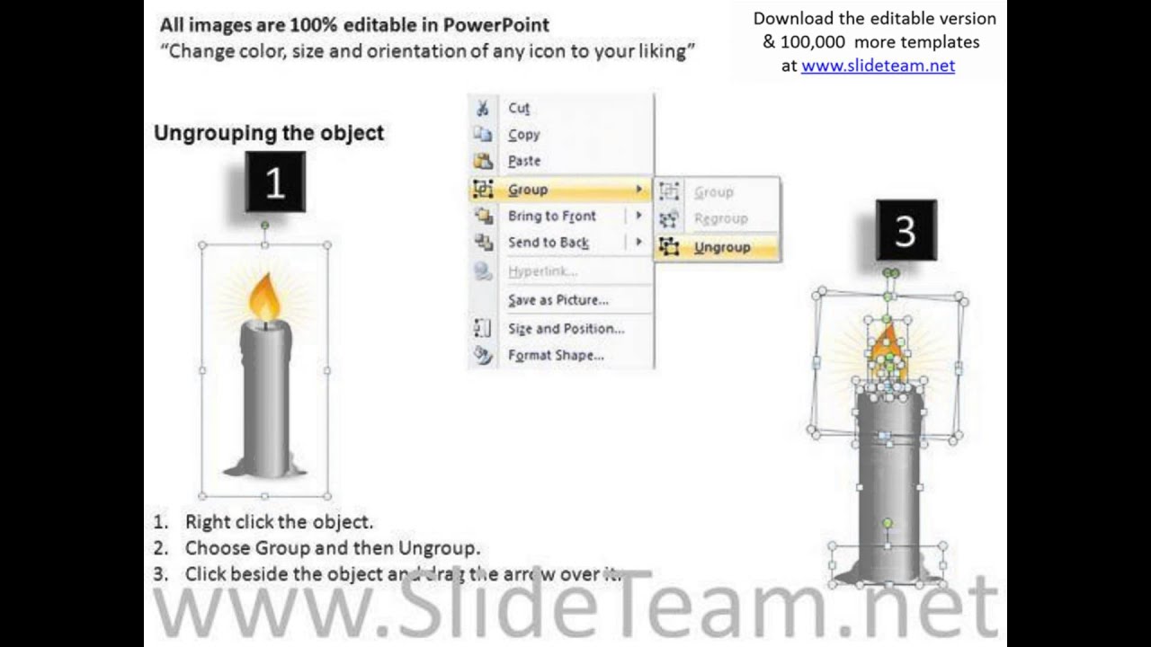 church candle melting diagram 3 powerpoint slides and ppt diagram templates pptx