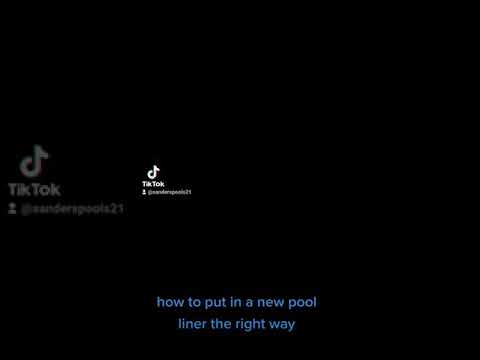 How to install a pool liner
