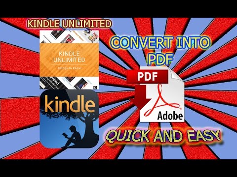 How to Convert most 📱💻 KINDLE E-BOOKS into PDF Format 📚📖