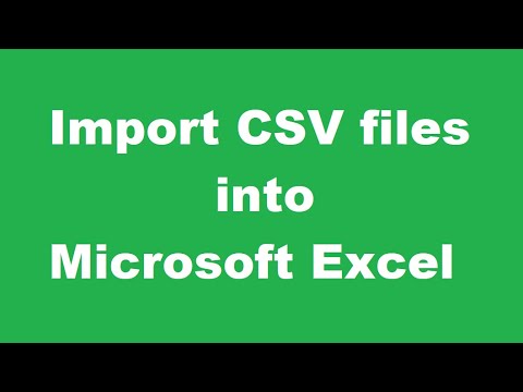 How to properly import CSV files into Microsoft Excel (Excel Tutorial #1)