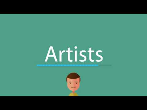 How to say Artists