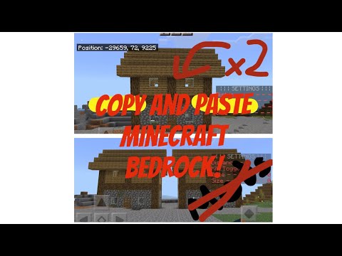 How to easily copy and paste in minecraft bedrock with no mods!