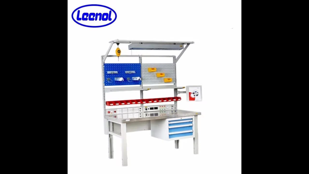 Leenol ESD Workbench Height Adjustable Electronic Antistatic Workbench for workshop Lab ESD Tables