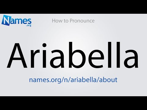 How to Pronounce Ariabella