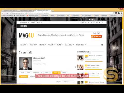 11- Mag4u - BuddyPress A