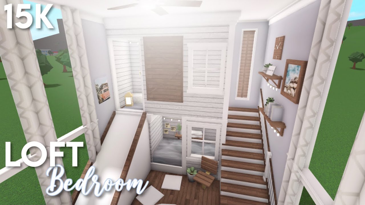 15k Loft Bedroom | Bloxburg ROBLOX speedbuild
