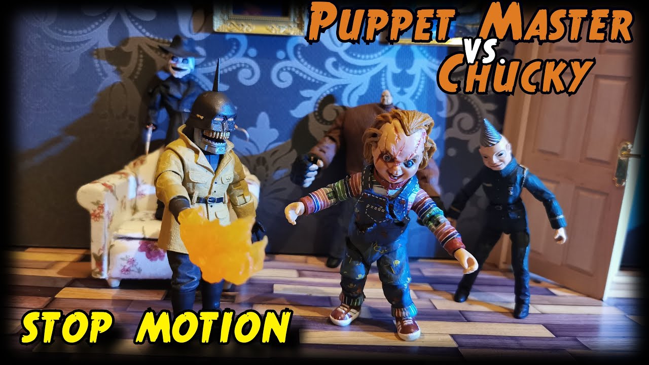 Chucky vs. Puppet Master (Tunneler, Pinhead, Blade, Torch) STOP MOTION