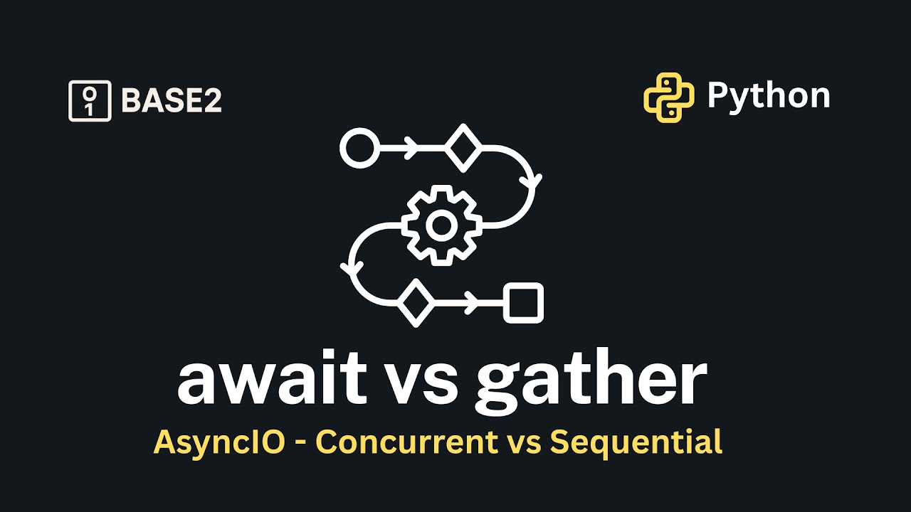 AsyncIO: await vs gather – Concurrent vs Sequential Tasks Explained