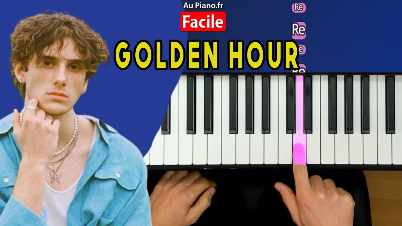The Golden Hour JVKE - Piano Tutorial Expliqué simplement