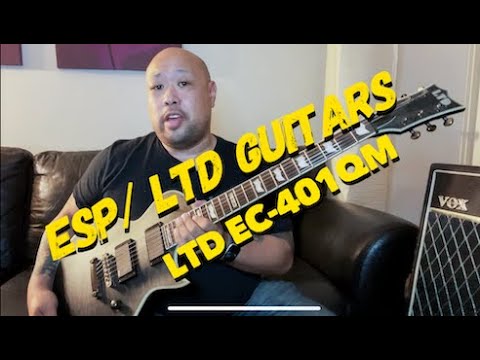 ESP/ LTD EC-401QM Matte Black | Reverb