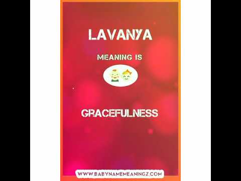 Lavanya Name Meaning