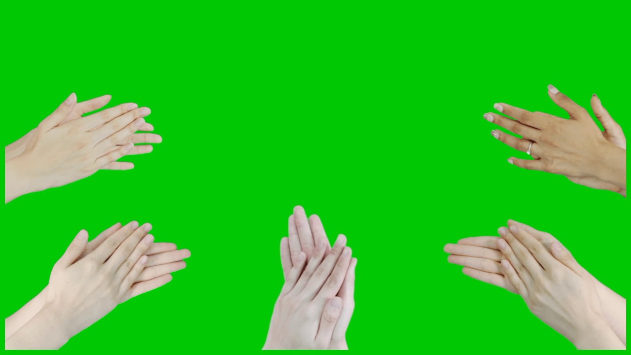 Clapping Hands Green Screen Animation