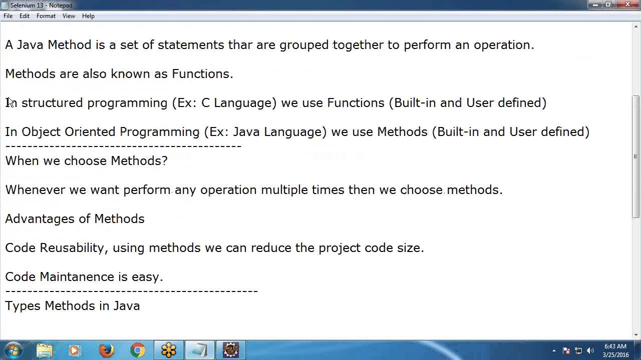 Java Tutorial 9: User Defined Methods in Java