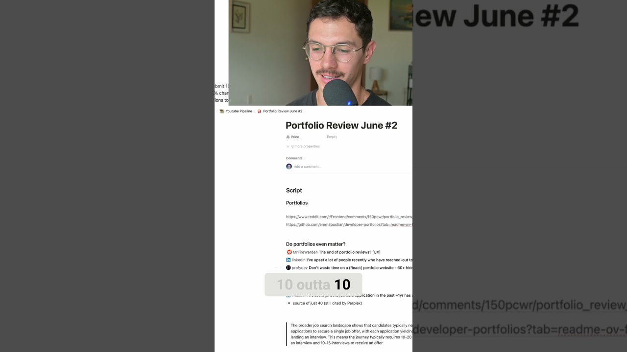 10/10 Portfolio Site (simple but effective)