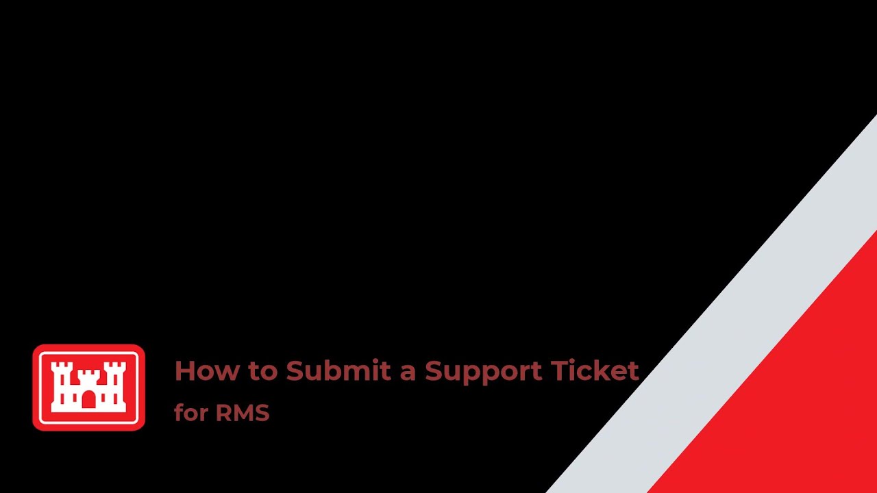 How to Submit a Support Ticket for RMS