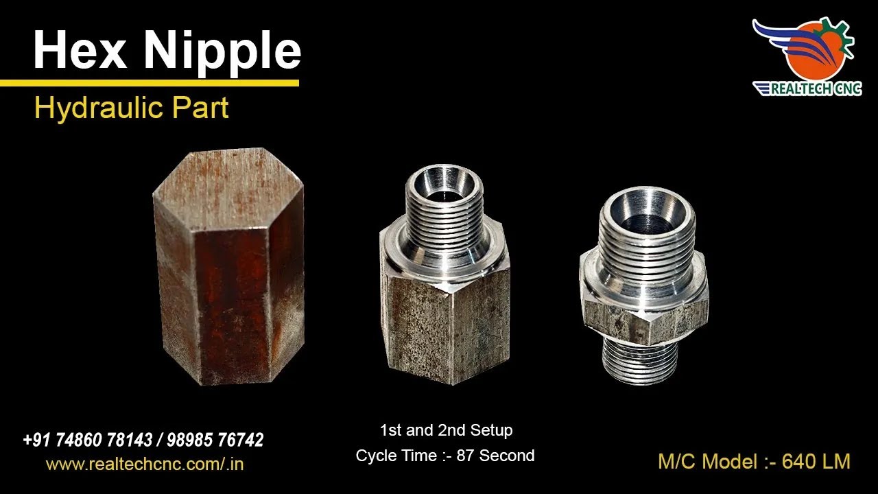 Hex Nipple | RealTech CNC Machine VD-237