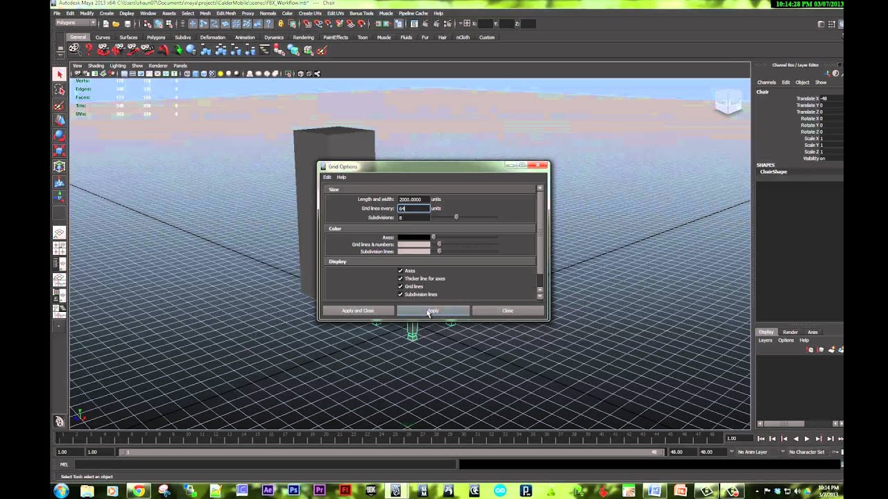Maya to UDK Scale and Grid setup