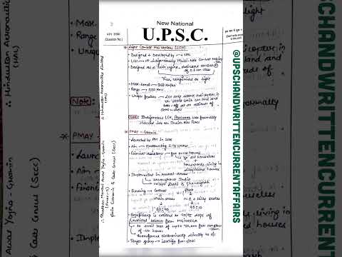 Daily Current Affairs Notes For UPSC #currentaffairsnotes #handwrittennotes #upsc #notes #prelims