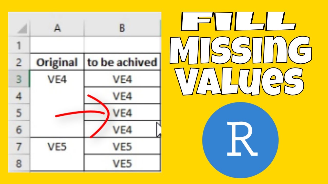 R Tidyverse Fill Missing Values