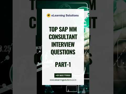 Top SAP MM Consultant Interview Questions part 1 | SAP Interview Questions |