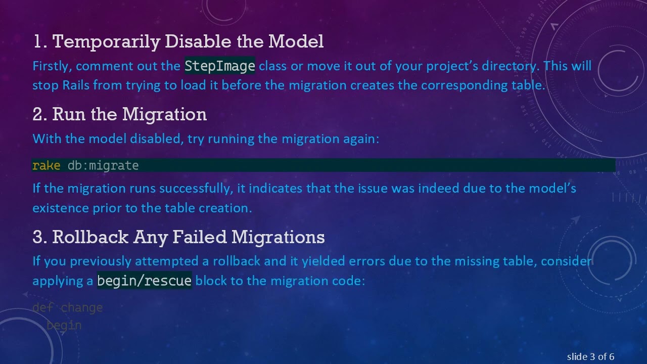 How to Resolve PG::UndefinedTable: ERROR: relation 