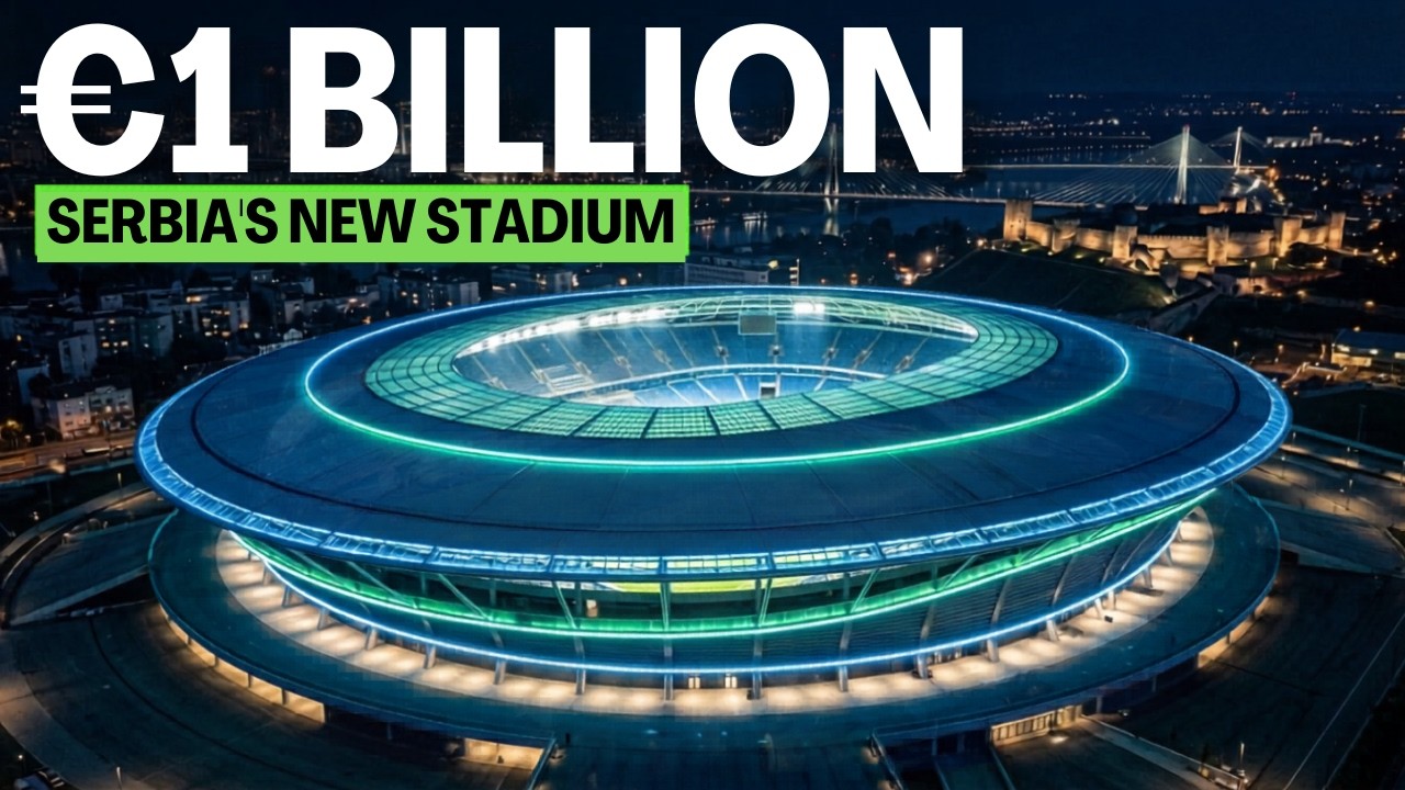 Serbia's Futuristic National Stadium Looks Like a Spaceship Landed in Belgrade