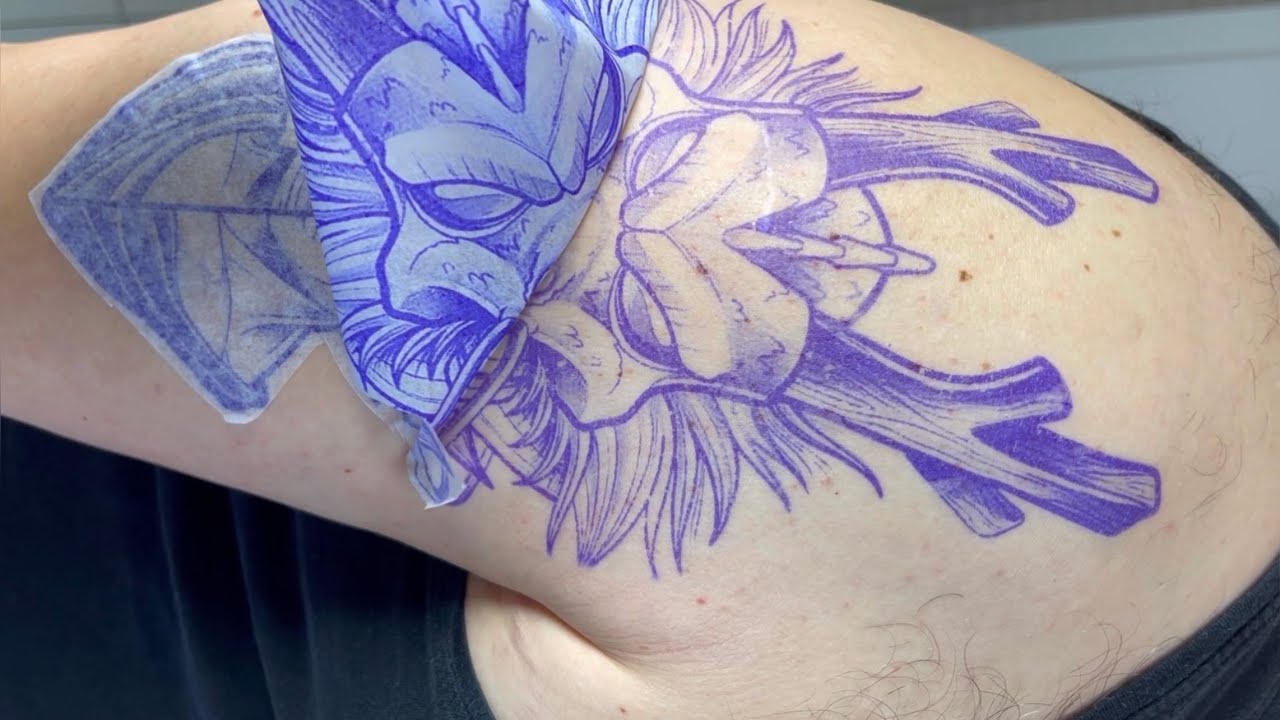 Full process of Tattooing Dragon Ball | Time lapse