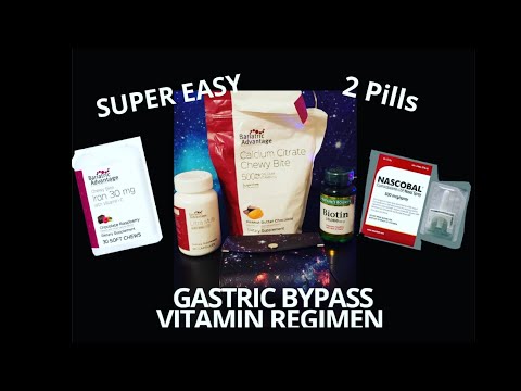 SUPER EASY 2 PILLS ! GASTRIC BYPASS VITAMIN REGIMEN | BARIATRIC ADVANTAGE |
