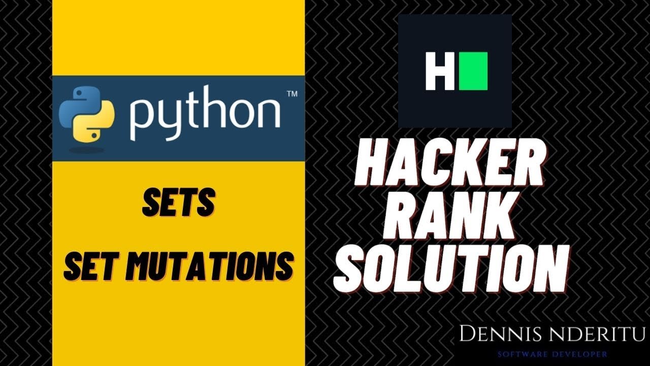 Sets - Set Mutations