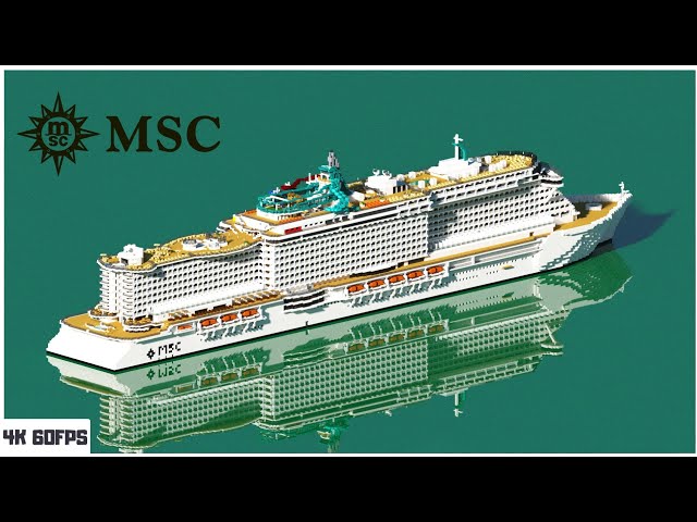 MSC Seaview 1:1 With Interiors + DOWNLOAD Minecraft Map