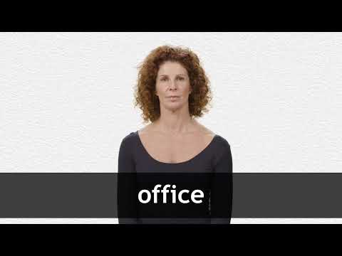 OFFICE definition and meaning | Collins English Dictionary