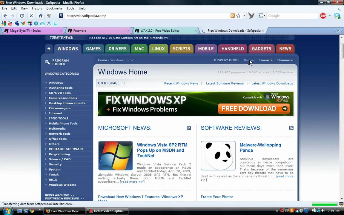 Softpedia freeware downloads
