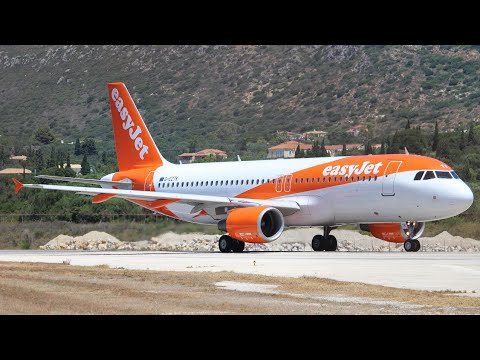 EasyJet A320 | Taxi and Takeoff from Kefalonia Airport (EFL/LGKF) | EFL Planespotting
