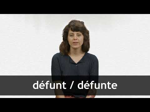 English Translation of “DÉFUNT” | Collins French-English Dictionary