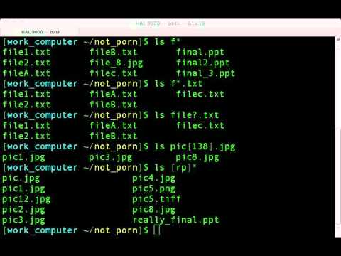 Unix Hints - Wildcards